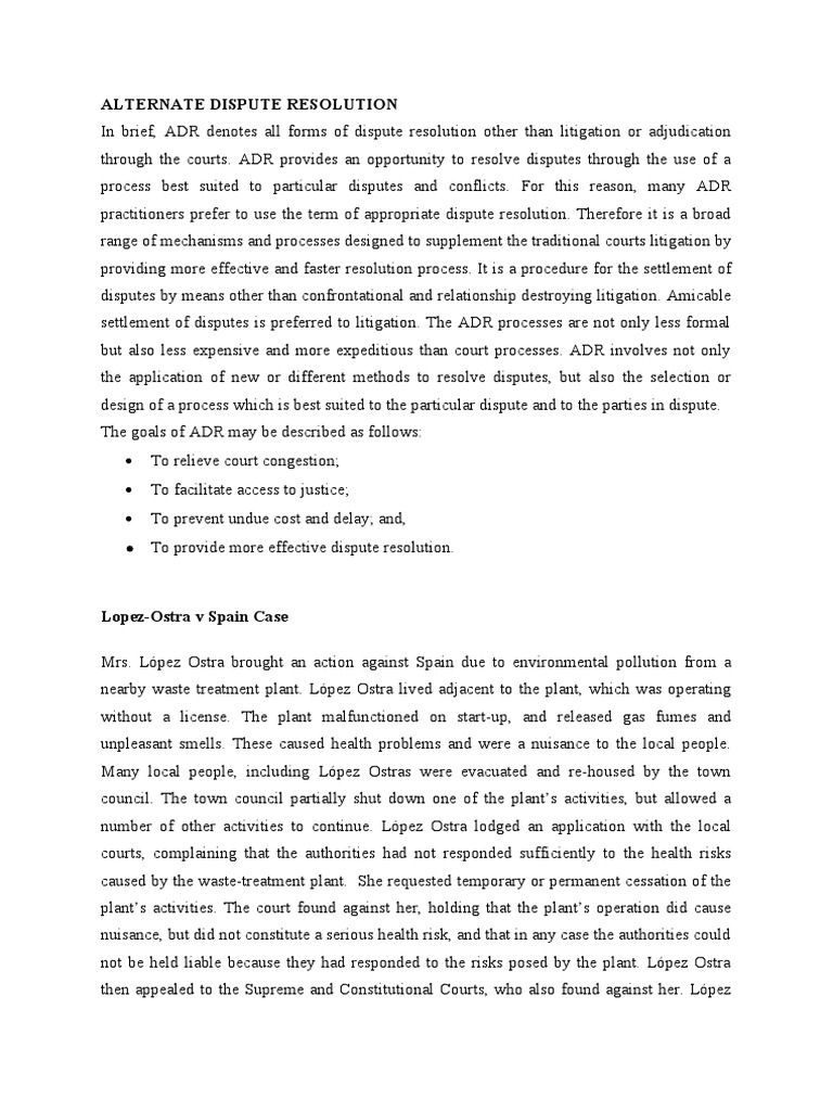Alternate Dispute Resolution | PDF | Alternative Dispute Resolution ...