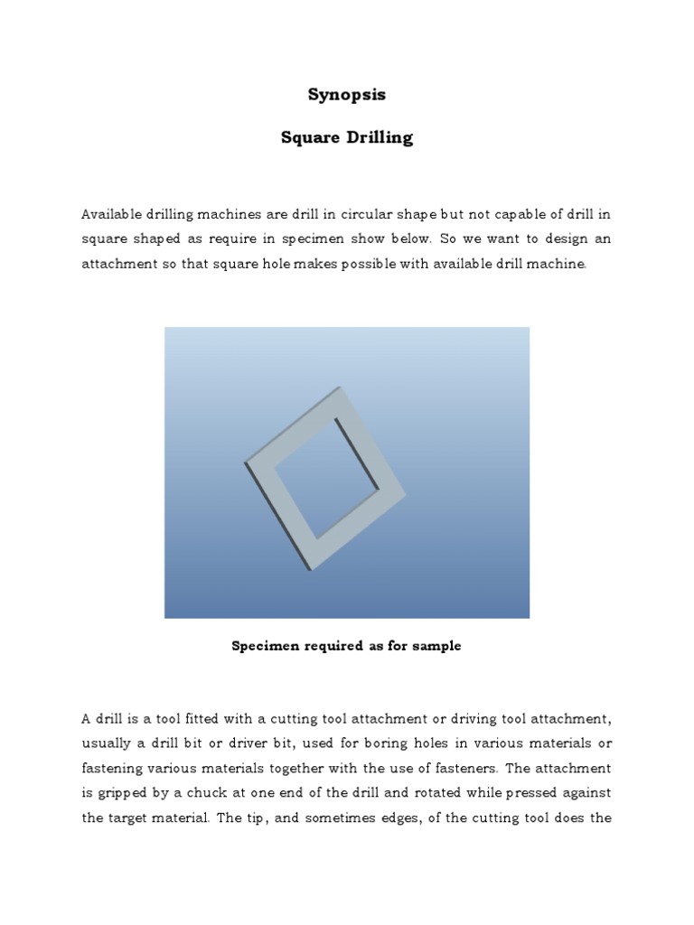 Square Drilling with Reuleaux Triangle Attachment | PDF | Area ...