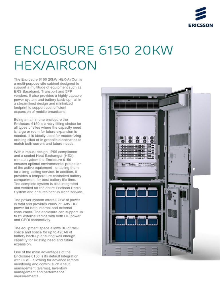 Enclosure 6150 20kW HEX AIRCON PDF | PDF | Technology & Engineering