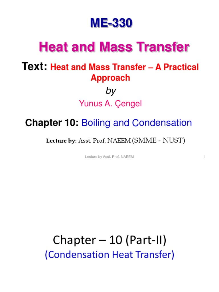 Film Condensation on Vertical Plates | PDF | Heat Transfer | Reynolds ...
