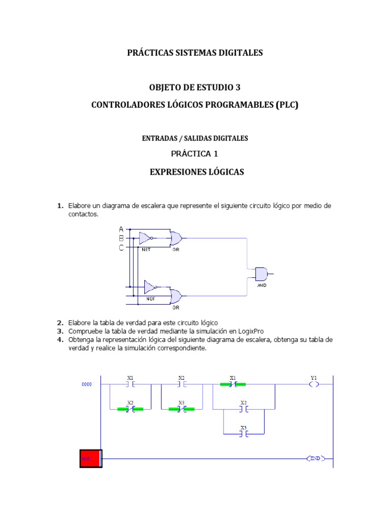 Practicas PLC | PDF | Controlador lógico programable | Electrónica