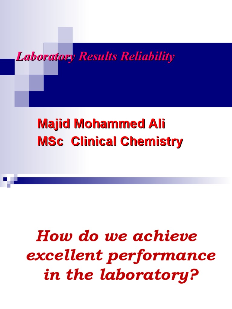 Laboratory Results RELIAB | PDF | Accuracy And Precision | Observational Error