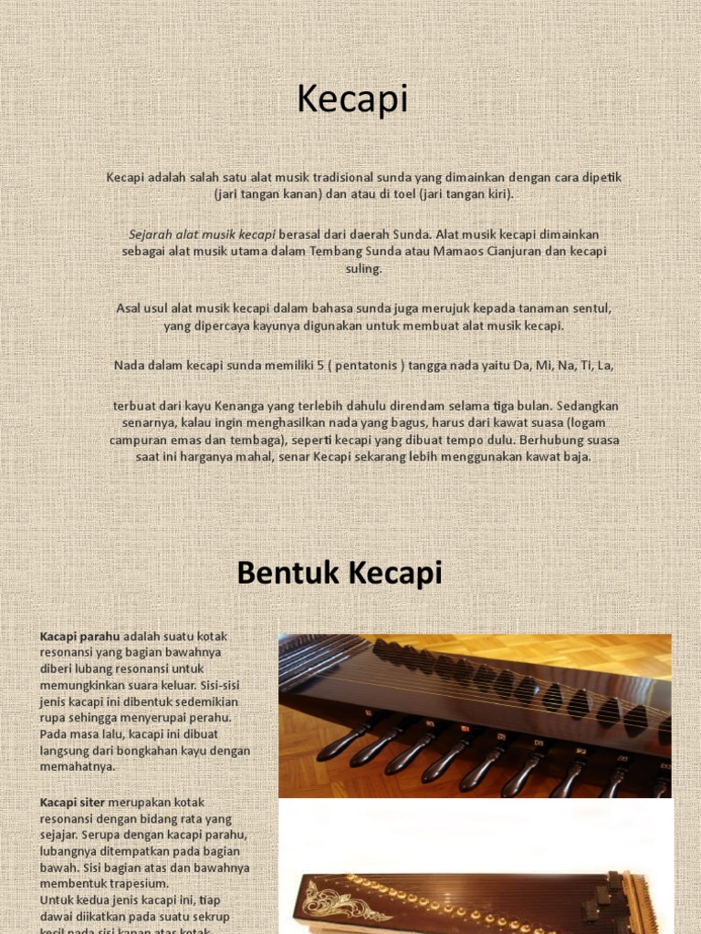 Kecapi Music Instrument | PDF | Ilmu Sosial | Seni