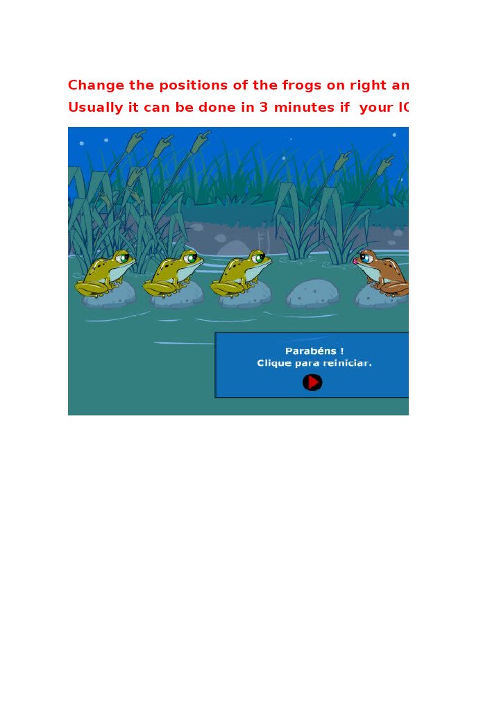 Frog Position Switching Challenge | PDF
