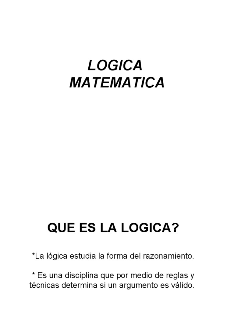 Logica Simbolica | PDF | Métodos y materiales de enseñanza