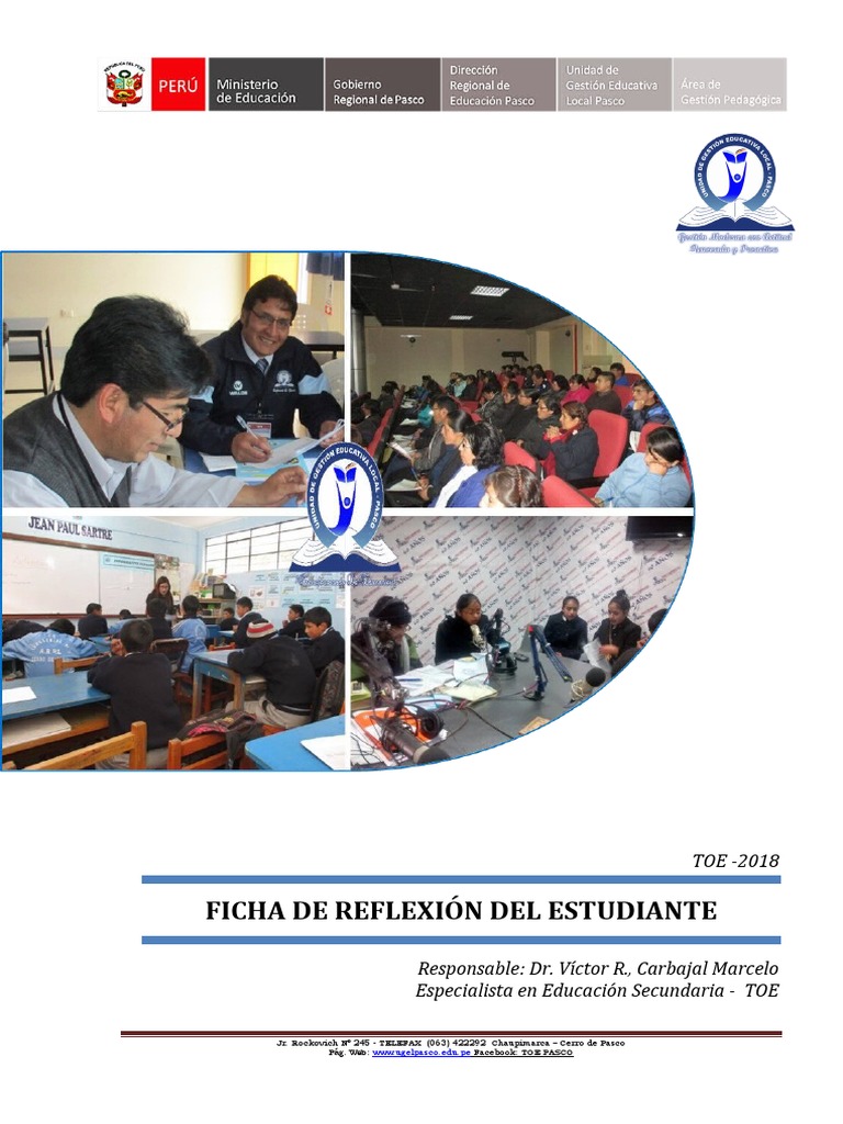 4) Ficha de Reflexion Del Estudiante | PDF | Aprendizaje | Modificación ...
