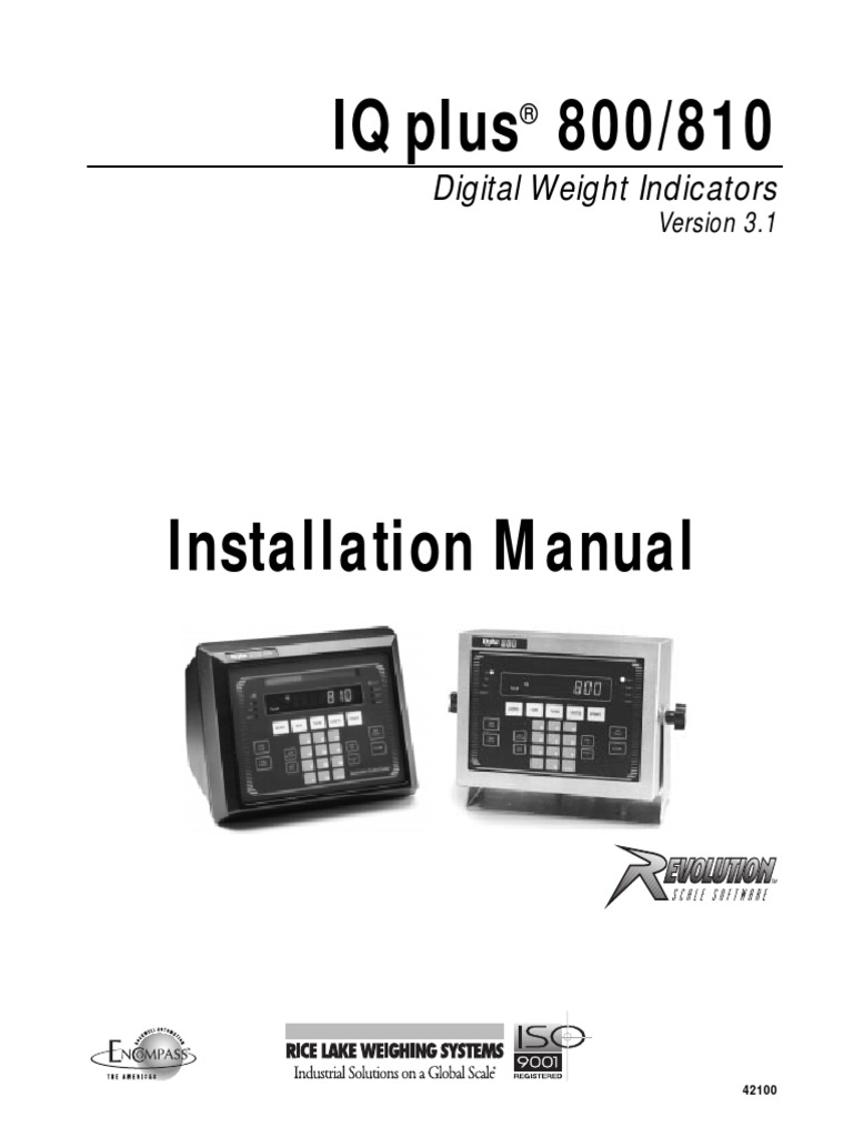 Manual Instalacion IQ-800-810 | PDF | Parameter (Computer Programming ...