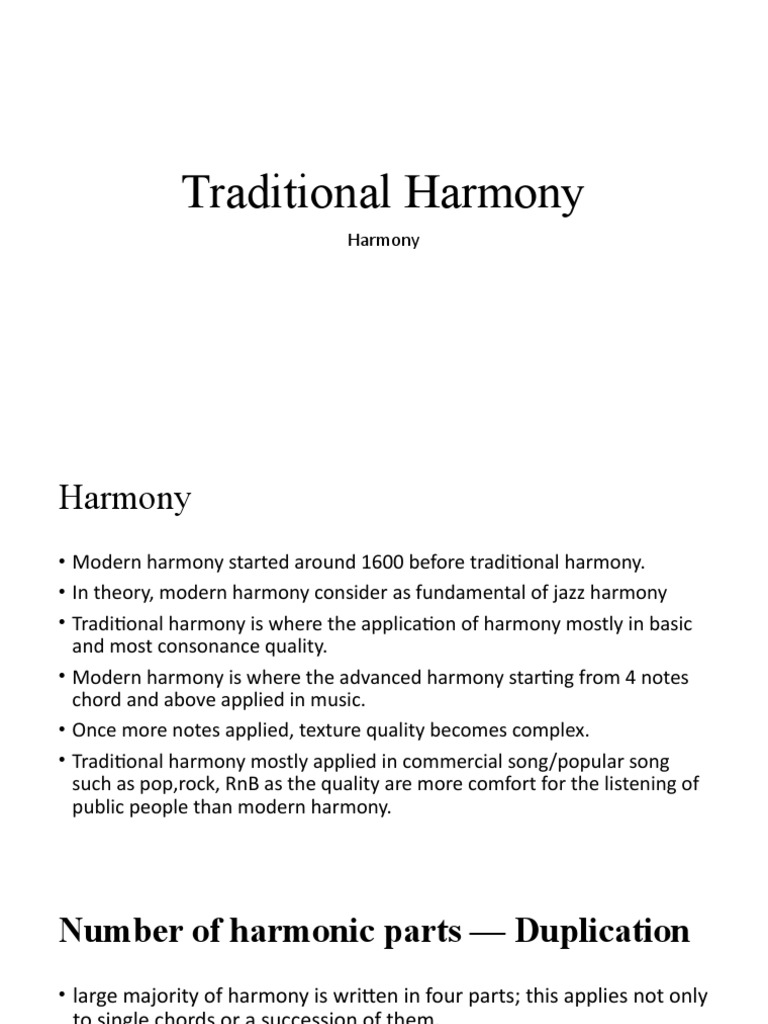 Understanding Traditional Harmony | PDF | Harmony | Chord (Music)