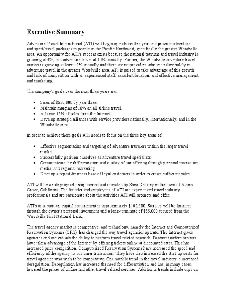 Executive Summary | PDF | Sales | Pricing