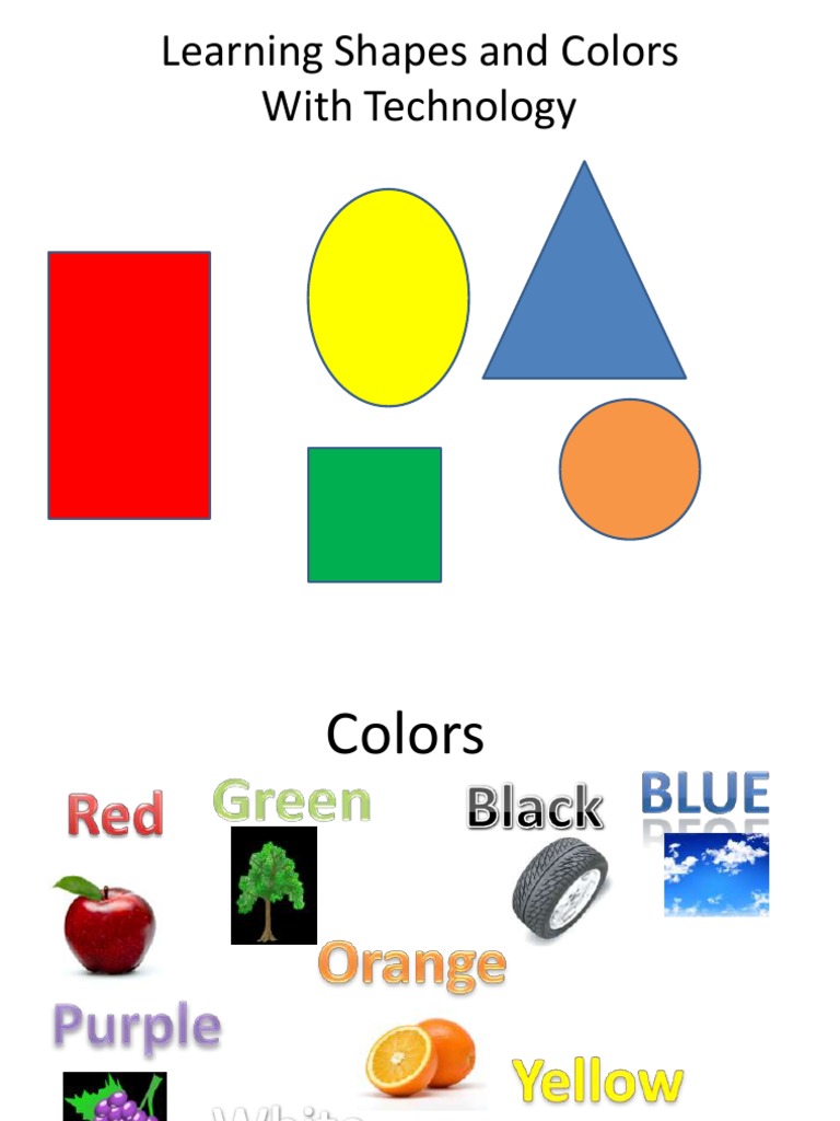 Learning Shapes and Colors With Technology | PDF