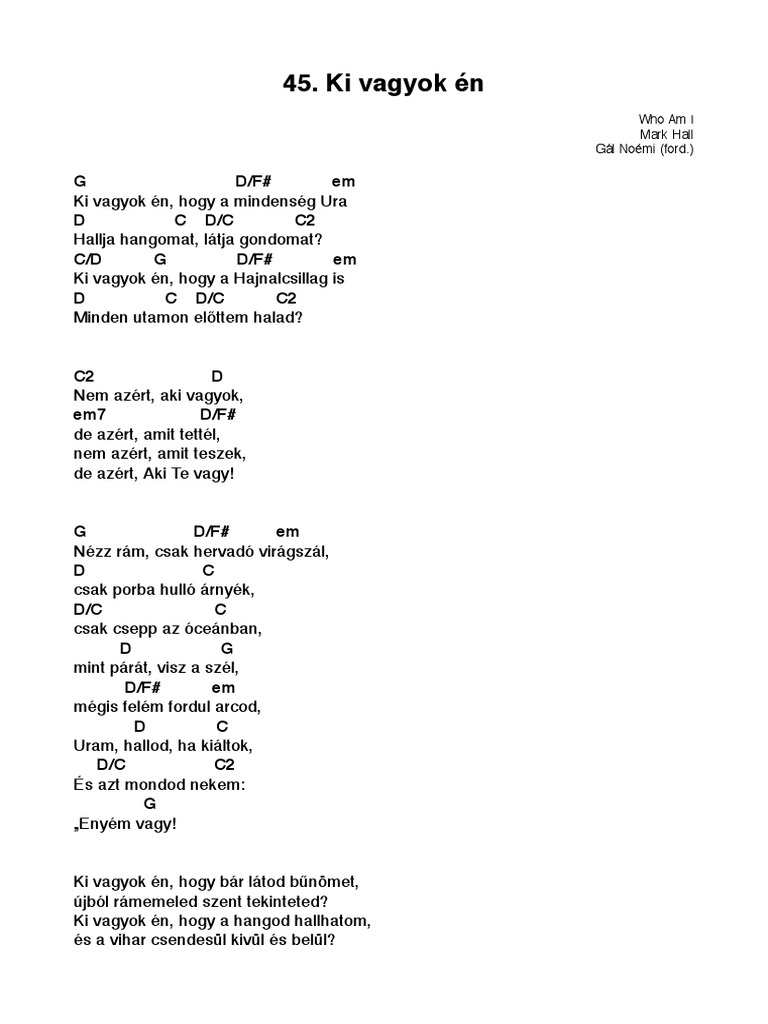 Ki Vagyok Én | PDF