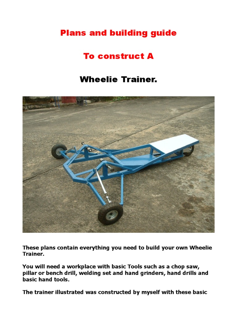 Wheelie Trainer First Manual PDF | PDF | Bearing (Mechanical) | Nut ...