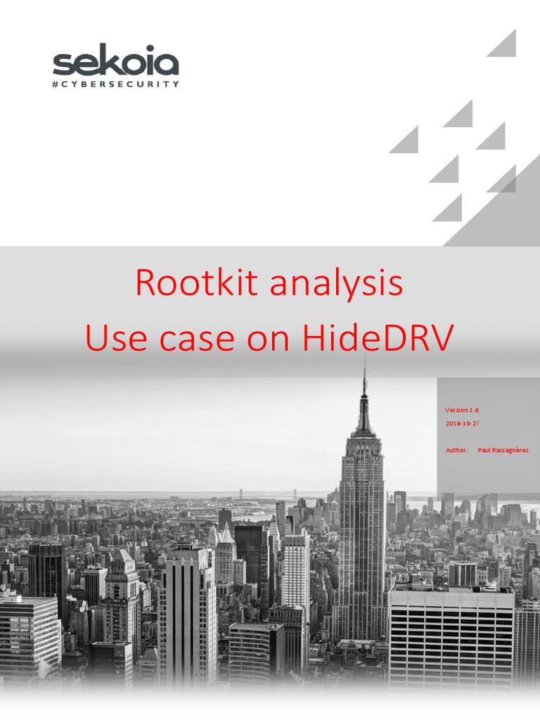 Rootkit Analysis Use Case On HIDEDRV v1.6 | Download Free PDF | Windows Registry | Library ...