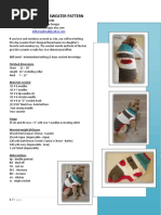 Red Cross Trauma Teddy Pattern | PDF | Knitting | Yarn