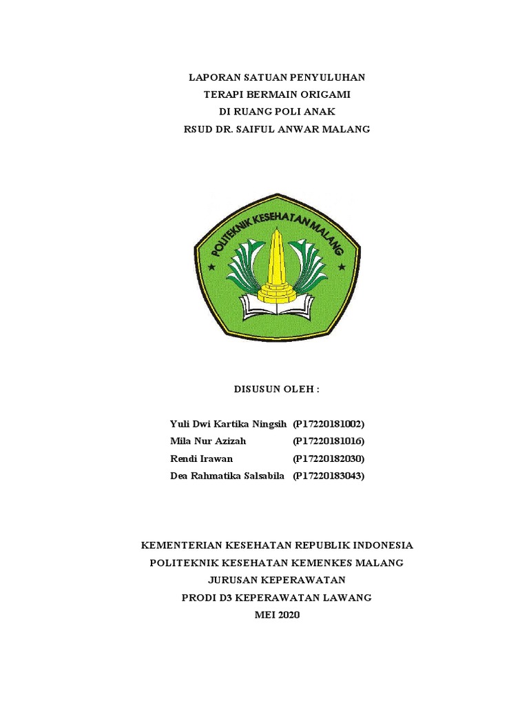 Terapi Origami untuk Anak Prasekolah | PDF