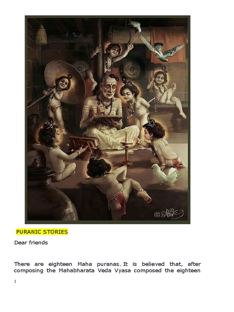 Brief Insights on Puranic Stories | PDF | Puranas | Hindu Literature