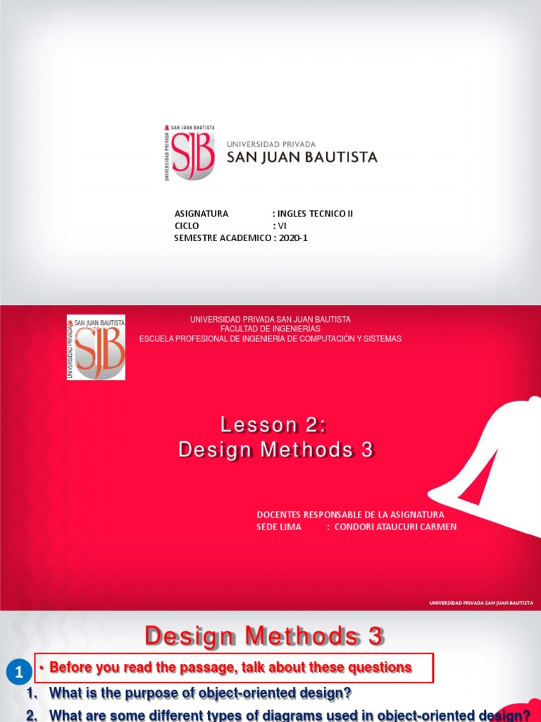 Lesson 2 Design Methods 3 Pdf Object Computer Science Unified Modeling Language