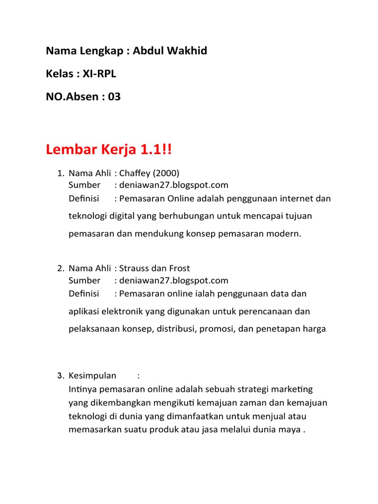 Pemasaran Online vs Offline: Perbandingan Strategi | PDF