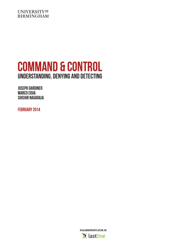 Command & Control Understanding, Denying and Detecting | PDF | Malware ...