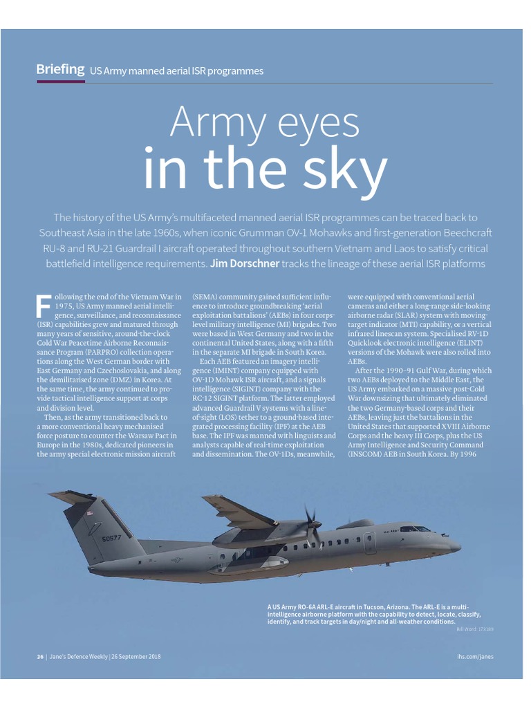 In The Sky: Army Eyes | PDF | United States Air Force | Signals ...