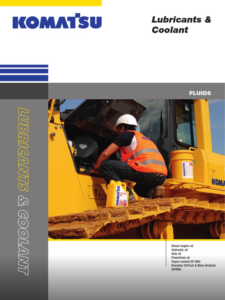 KOMATSU Lubricants | PDF | Motor Oil | Bearing (Mechanical)