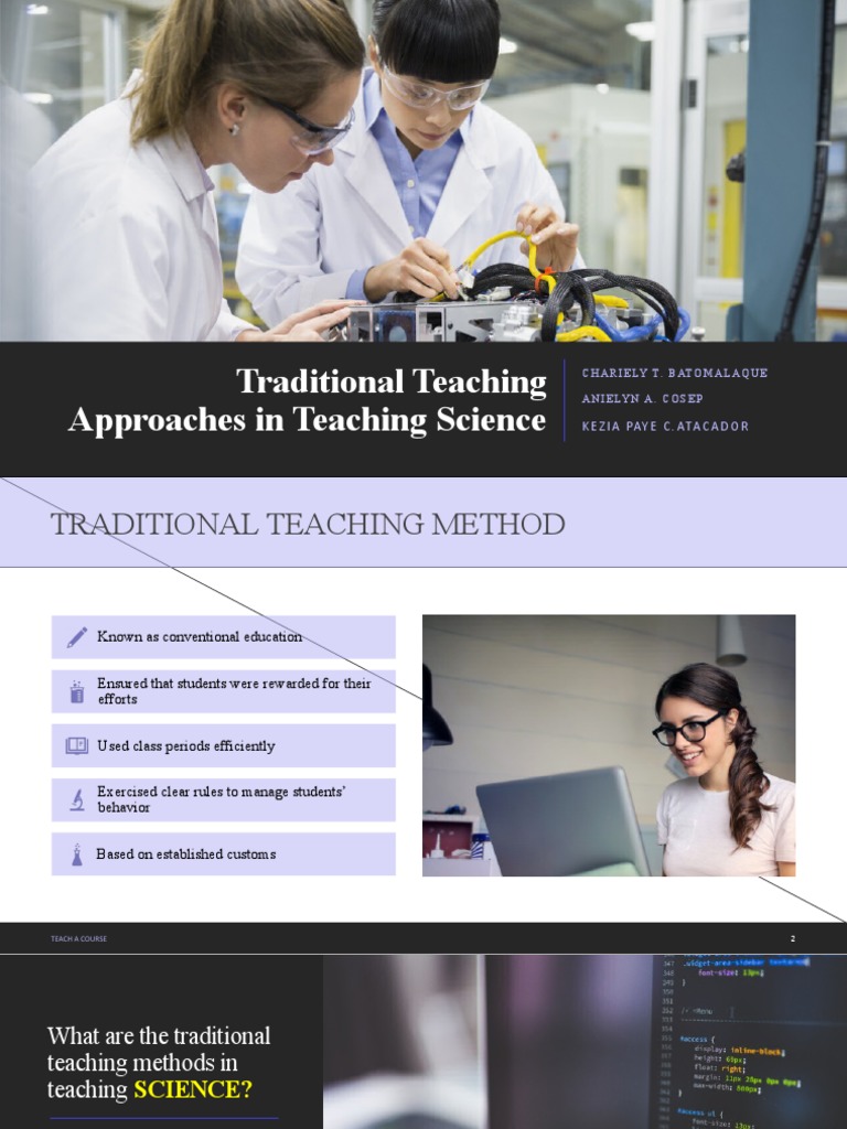 Traditional Methods of Science Teaching | PDF | Teaching Method | Teachers