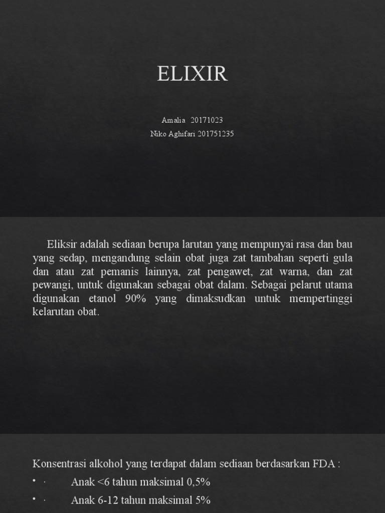 ELIXIR | PDF | Kesehatan Holistik