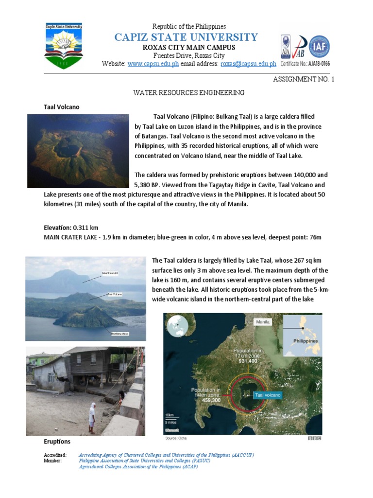 An In-Depth Analysis of the Taal Volcano Eruption of 2020 | PDF ...