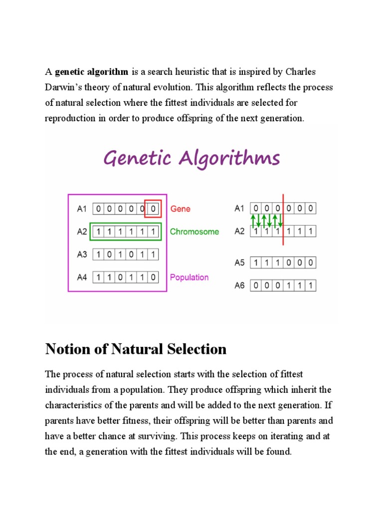 Genetic Algorithm | PDF | Genetic Algorithm | Fitness (Biology)