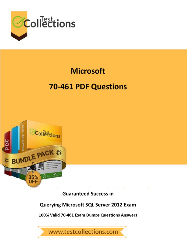 Microsoft 70-461 PDF Questions: Guaranteed Success in Querying ...