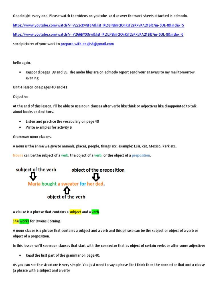 Top Notch 3 Actividades y Clases | PDF | Verb | Noun