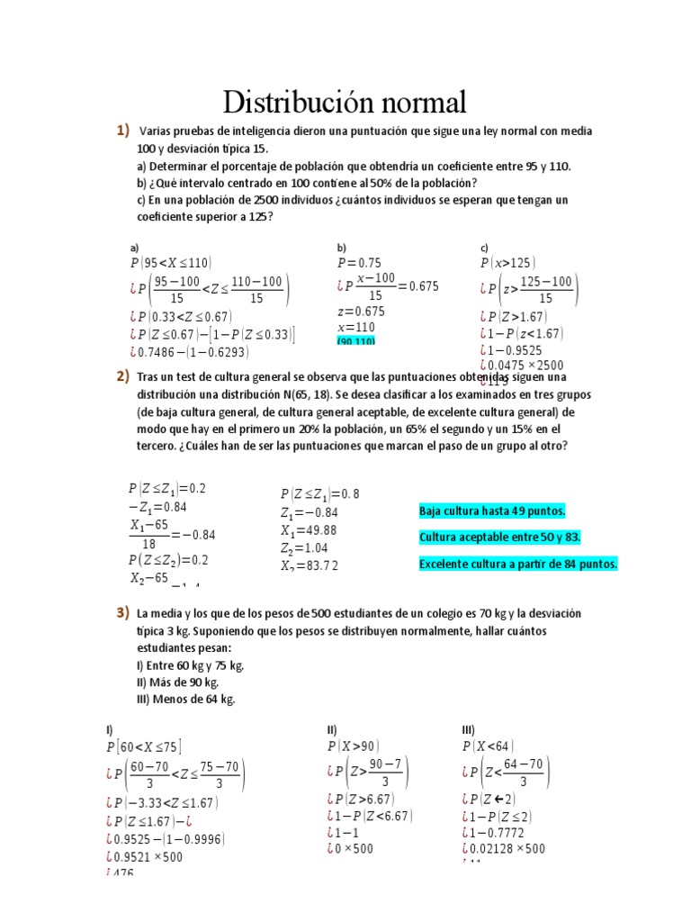 Distribución Normal | PDF | Enseñanza de matemática | Science