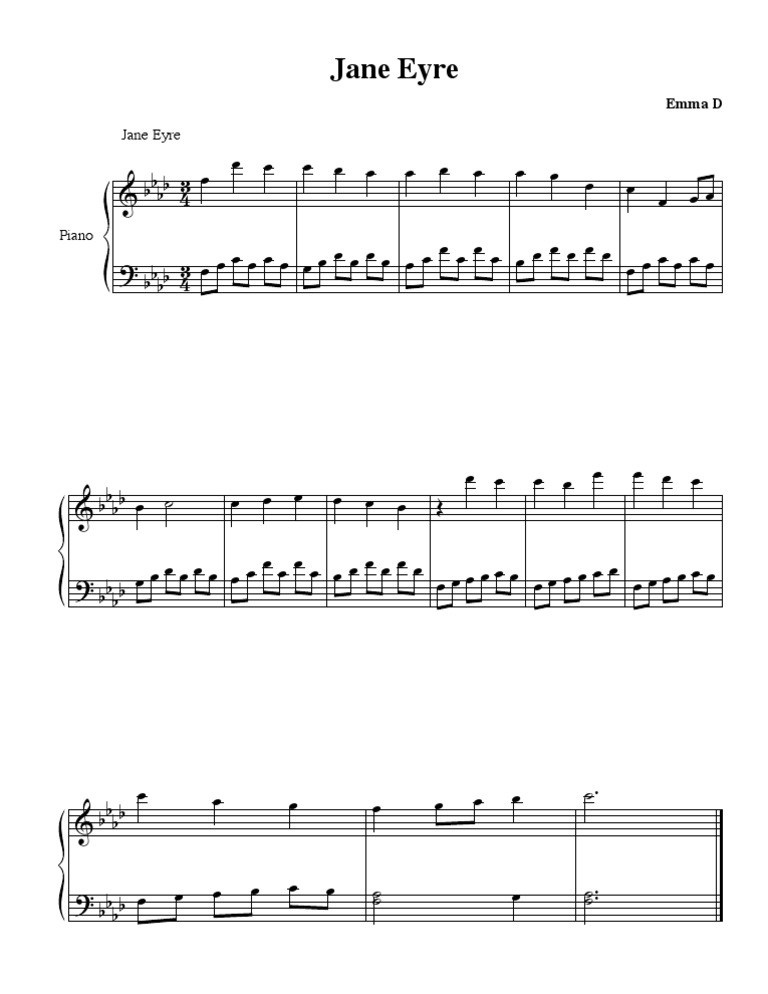 Jane Eyre Theme (2006) | PDF