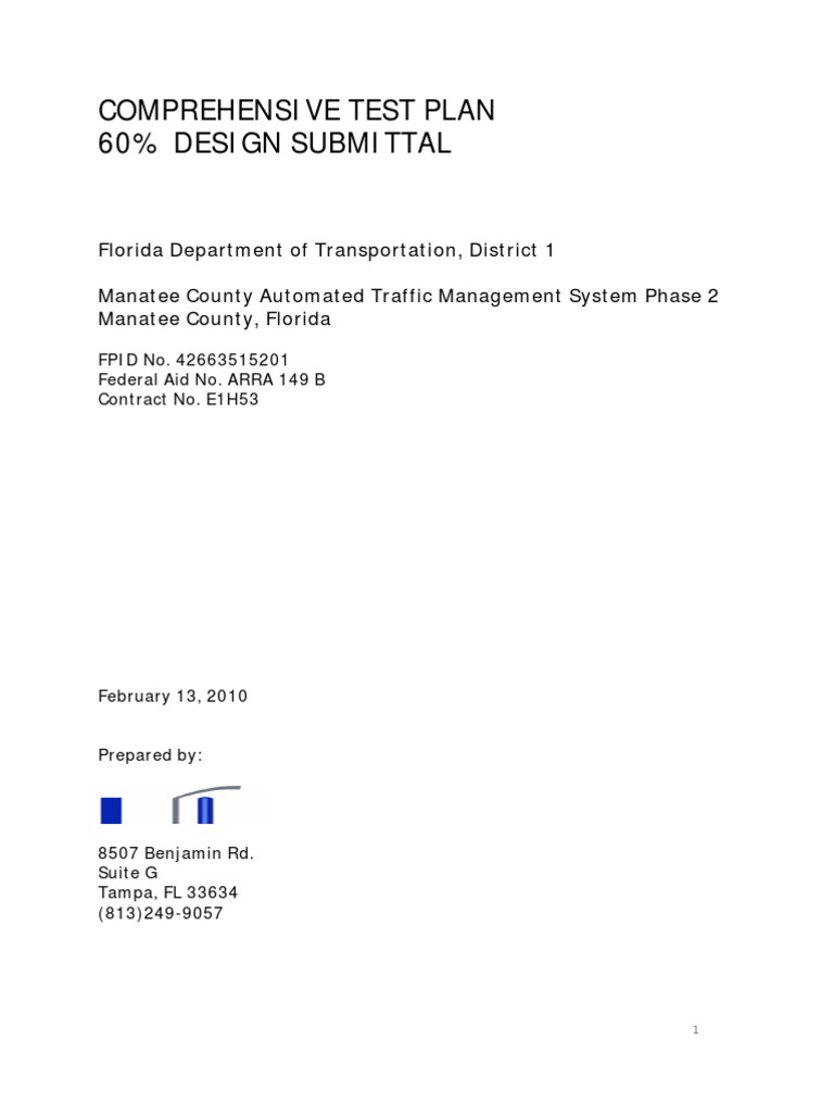 Comprehensive Test Plan 60% | PDF | Optical Fiber | Ip Address