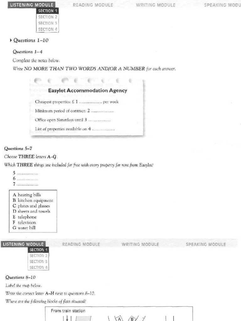 TEST 1, Exam Essentials IELTS Practice Test 1-1-50-1-11 PDF | PDF