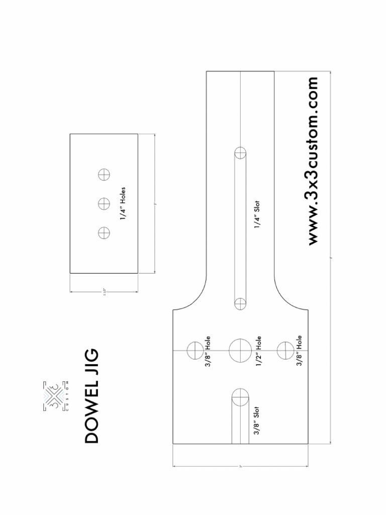 Dowel Jig Template PDF | PDF