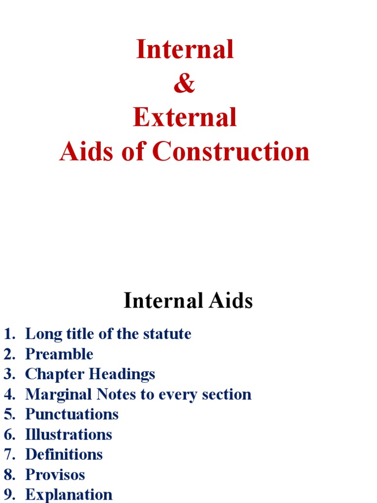 Interpretation of Statutes (1) .Word | PDF | Statutory Interpretation ...