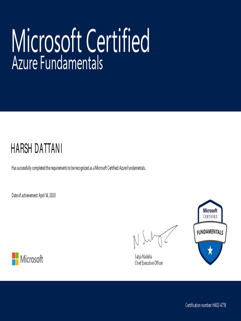 Microsoft Certified Professional Certificate 0 | PDF