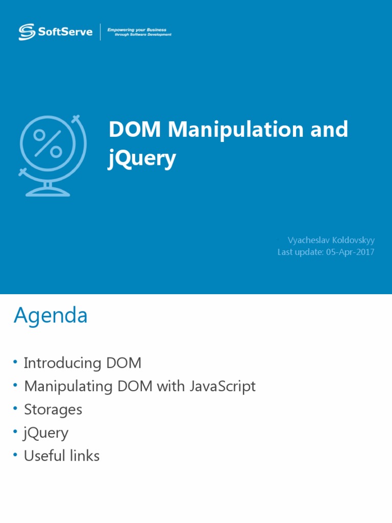 08-DOM Manipulation and Jquery | PDF | J Query | Document Object Model