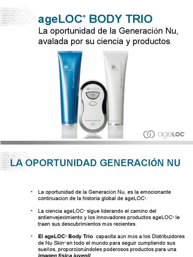 ageLOC Body Trio ES | PDF | Gene | Envejecimiento
