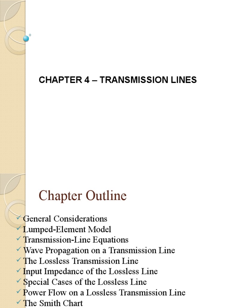 Chapter 5 Transmission Line | PDF | Transmission Line | Electrical Network