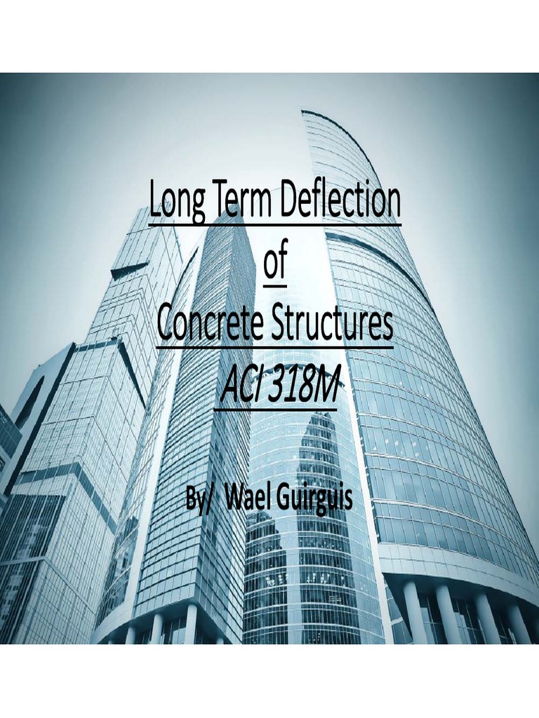 Long Term Deflection in ACI 318 | Download Free PDF | Deformation ...