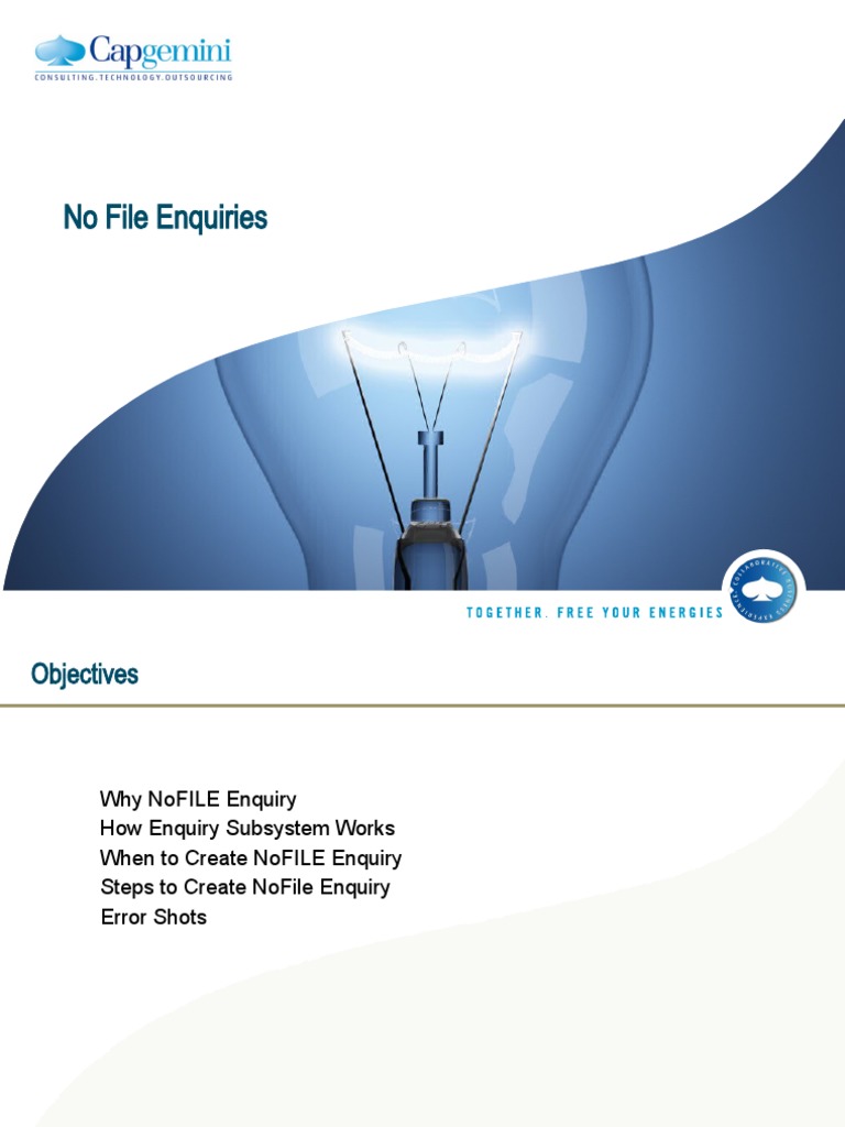 Nofile Enquiries | PDF | Subroutine | Software Development