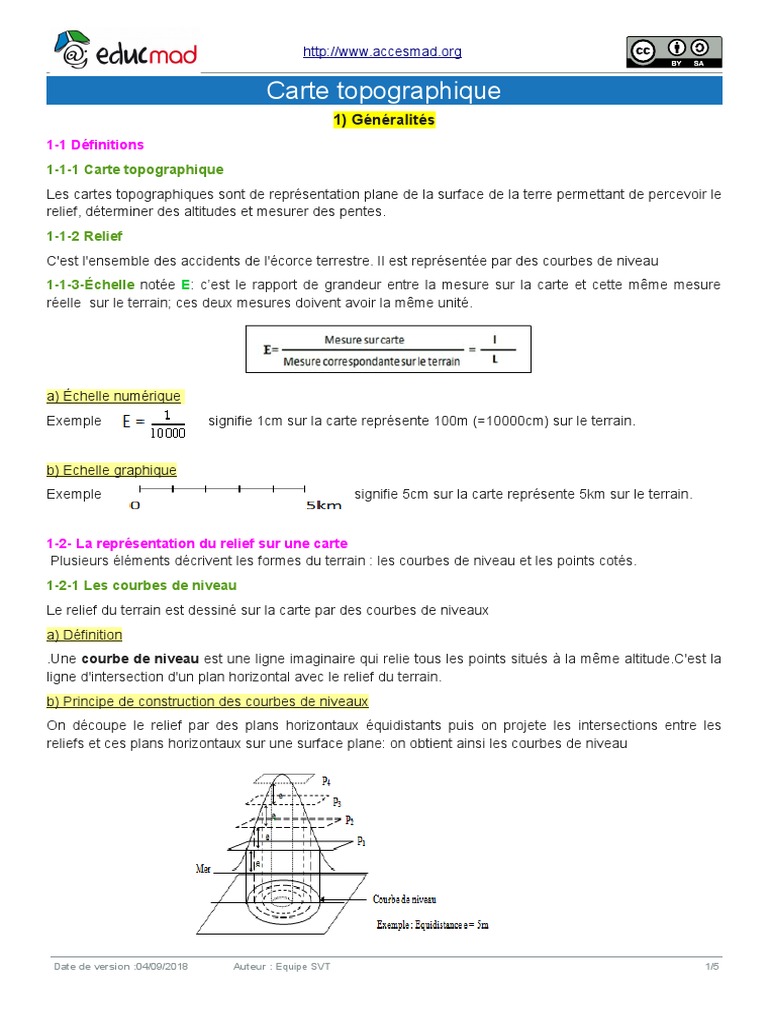Carte Topographique PDF | PDF | Altitude | Topographie