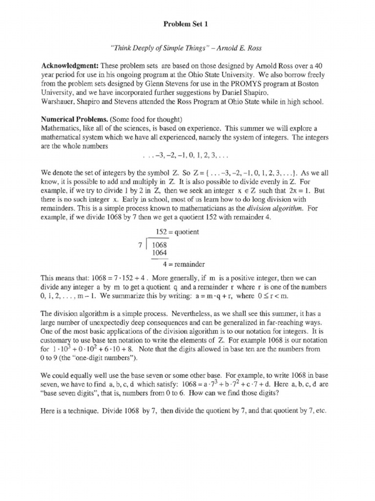 Problem Set 1 Pdf Algorithms Applied Mathematics