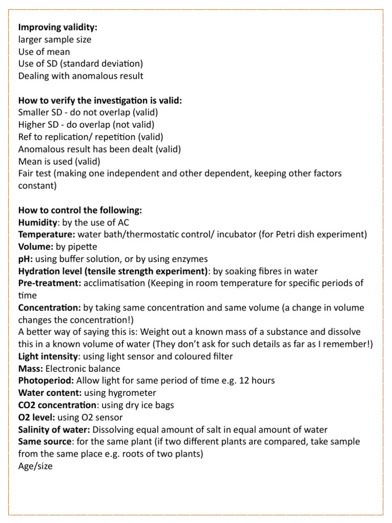 Experimental Skills | PDF