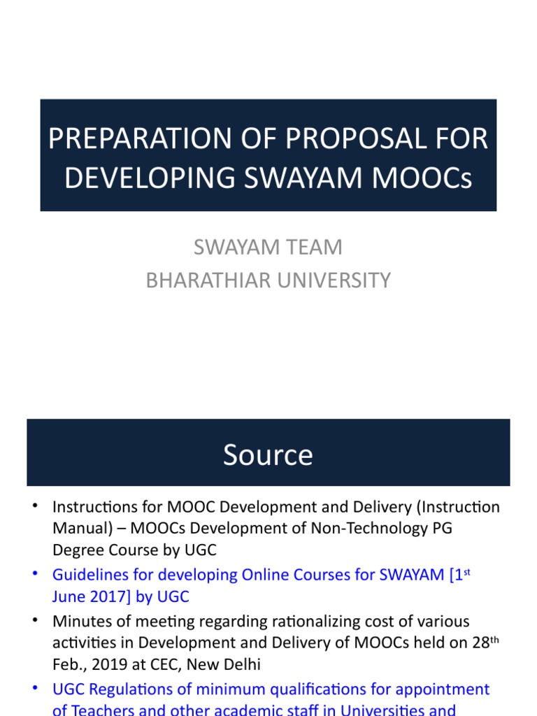 Proposal For Developing MOOCs | PDF | Massive Open Online Course ...