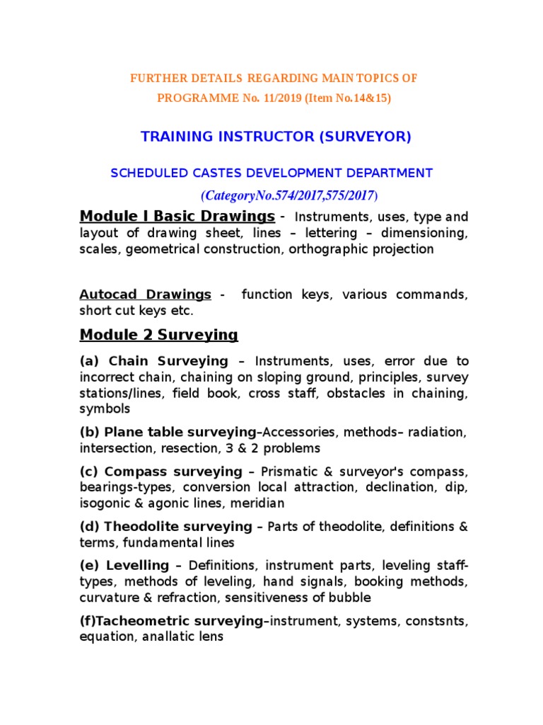 Module I Basic Drawings - : (Categoryno.574/2017,575/2017 | PDF ...