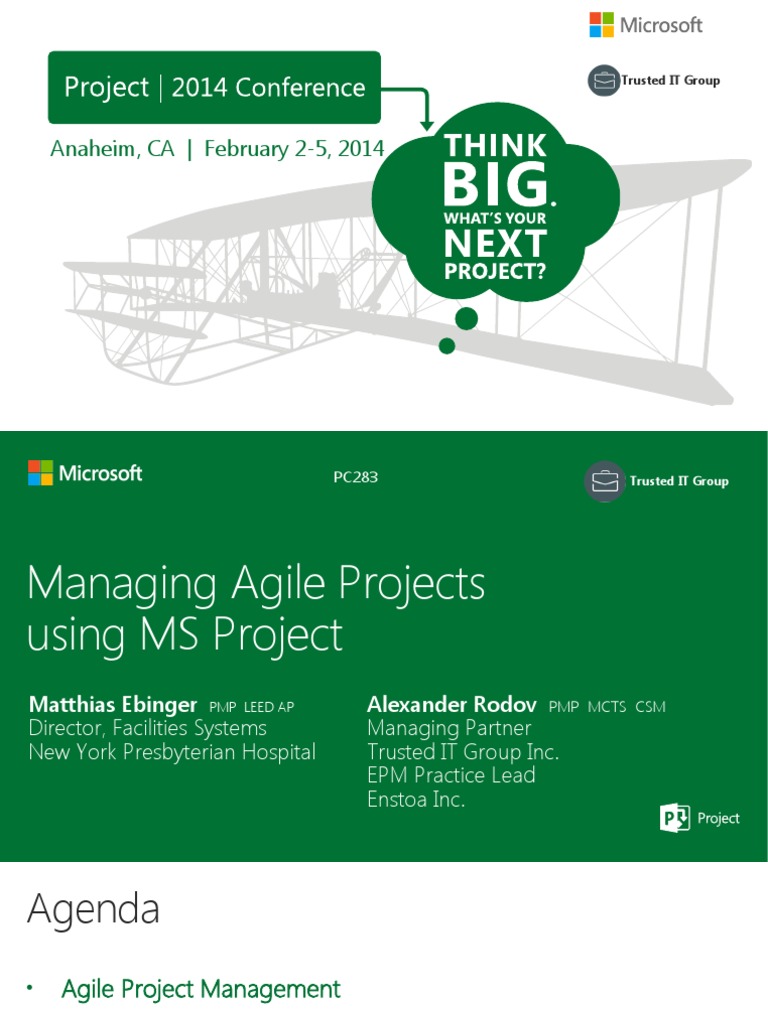 Agile Through MS Project | PDF | Scrum (Software Development) | Agile ...