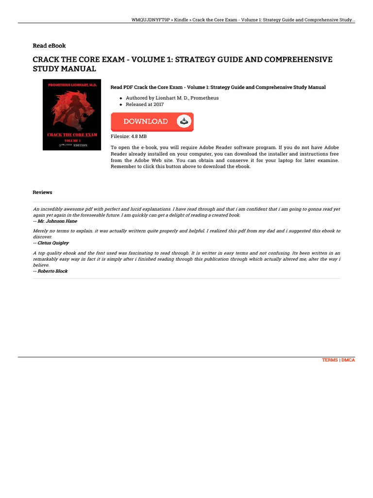 Crack The Core Exam - Volume 1 Strategy | PDF